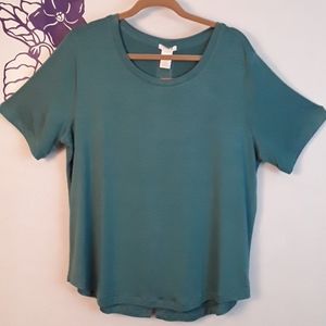 Matty M | Tops | Matty M Short Sleeve Tee Shirt Teal Nwt 359 | Poshmark